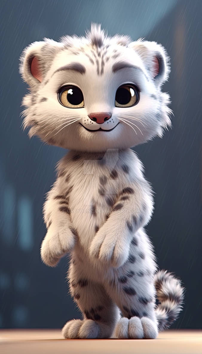 Cute Anthro Snow Leopardai Image By Greybonz On Deviantart
