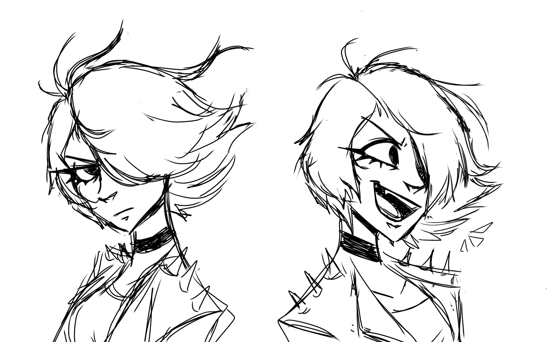 More Of This Edgy Emo Punk Chick Sketches By Carinoisunique26 On