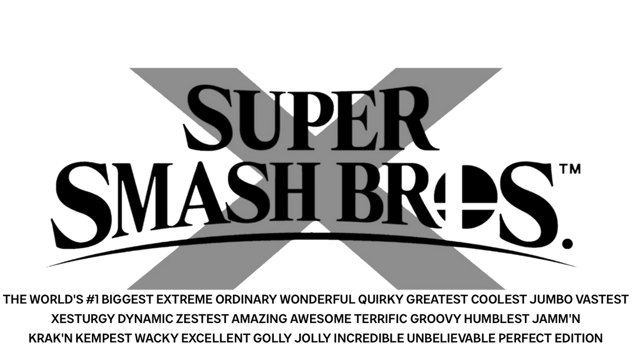 Super Smash Bros X Logo By Sonicfan8635 On Deviantart