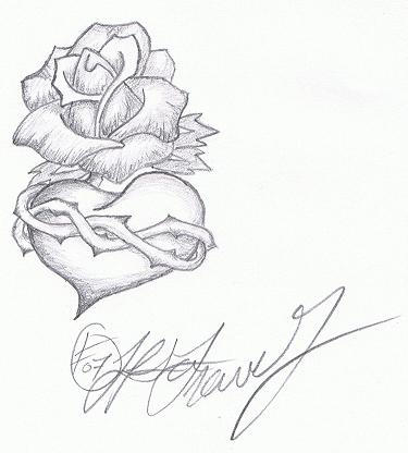 Gangster Drawings Of Hearts Had So Much Fun Making This For The