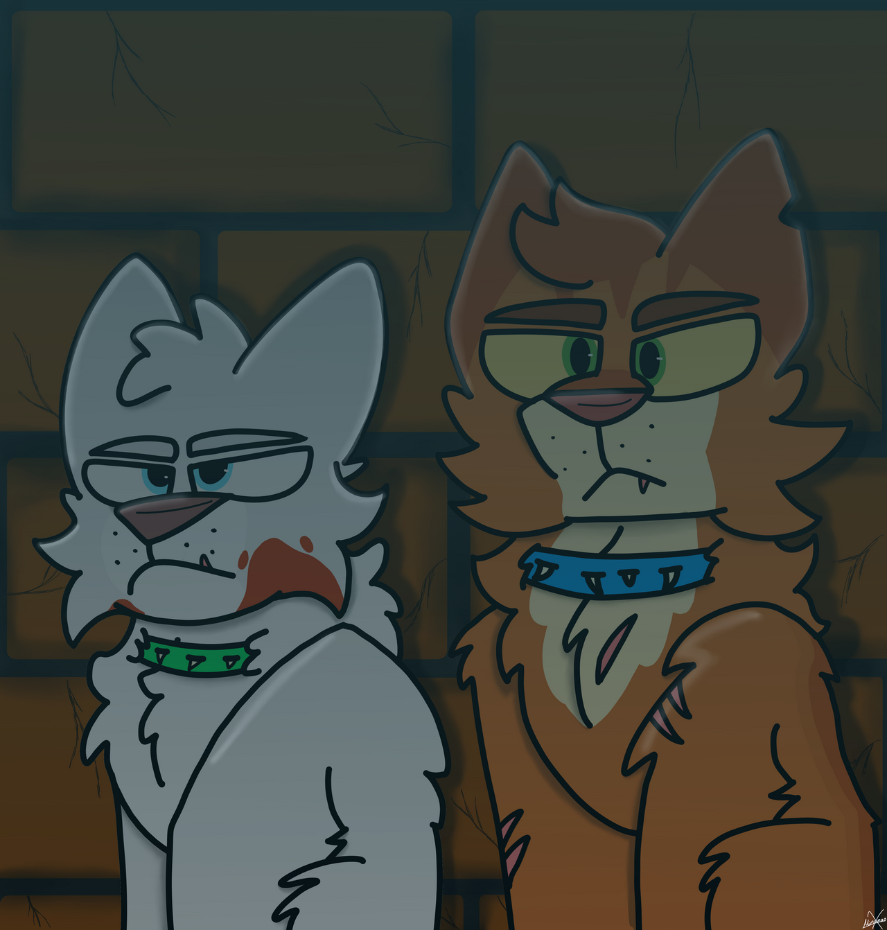 Firestar and cloudtail AU by MinenaoX on DeviantArt Firestar and cloudtail AU by MinenaoX on DeviantArt