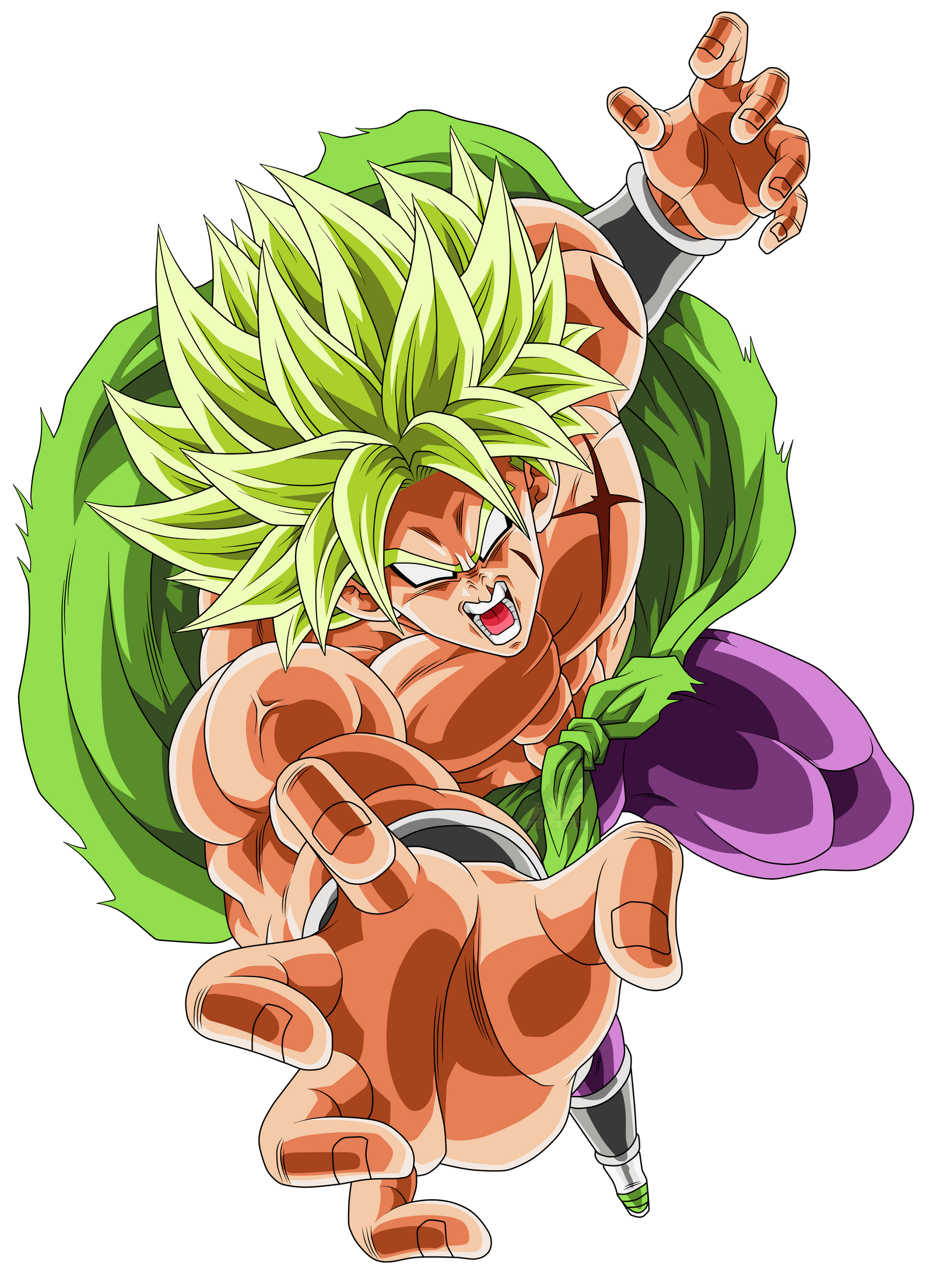 Broly Legendary Super Saiyajin By Arbiter720 On Deviantart
