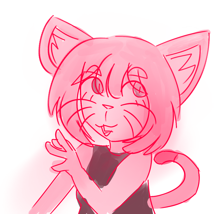 Pink Cat Girl By Littledevilred On Deviantart