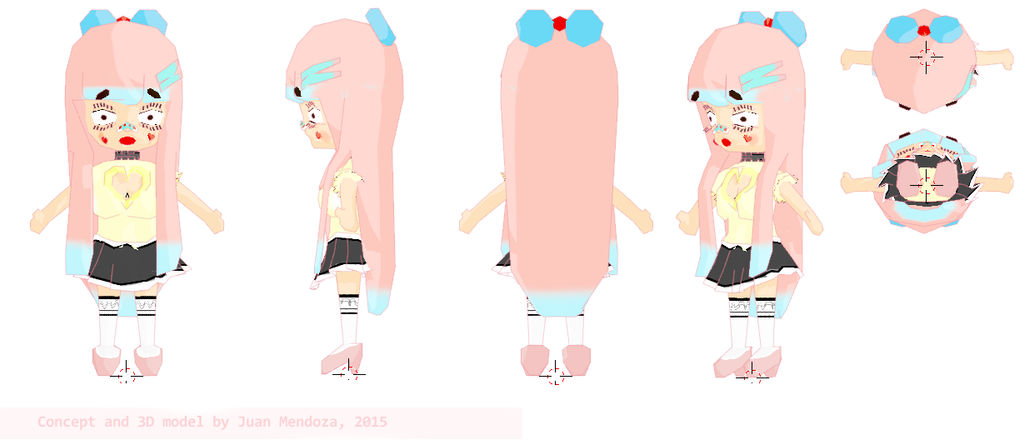 Drawing 45 3d Modelsheet By Hikaruxai On Deviantart