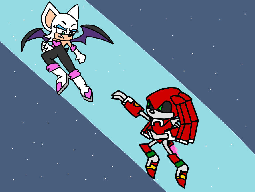 Rouge Vs Metal Knuckles By 13comicfan On Deviantart