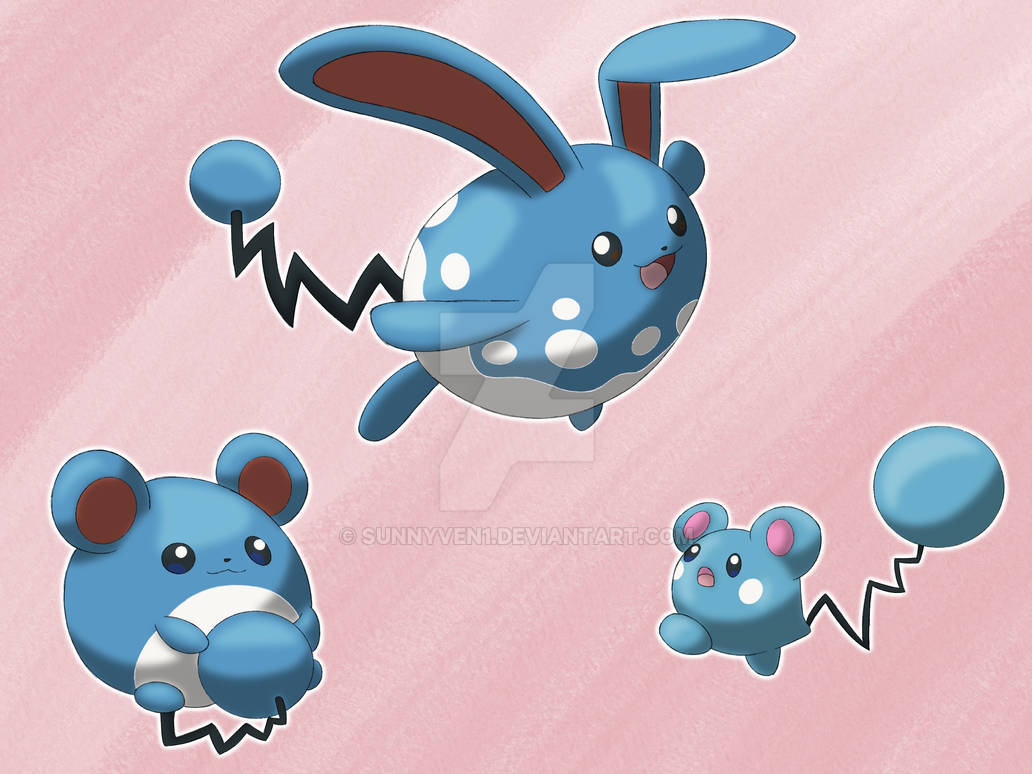 Sketch Art Pokedex 183 184 And 298 Azurill Family By Sunnyven1 On sketch-art-pokedex-183-184-and-298-azurill-family-by-sunnyven1-on