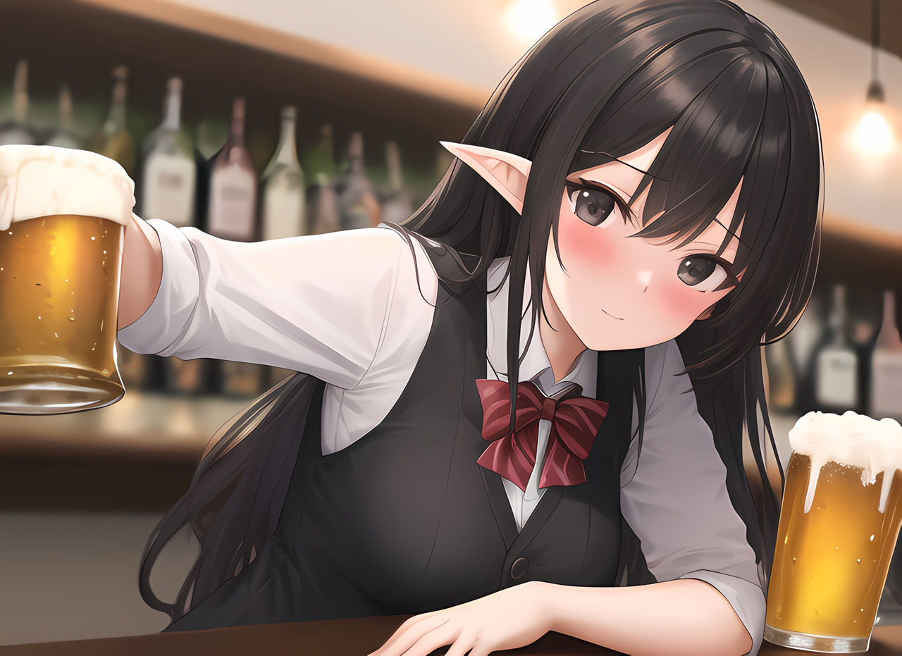 Drunken Elf Girl By Imzigs On Deviantart