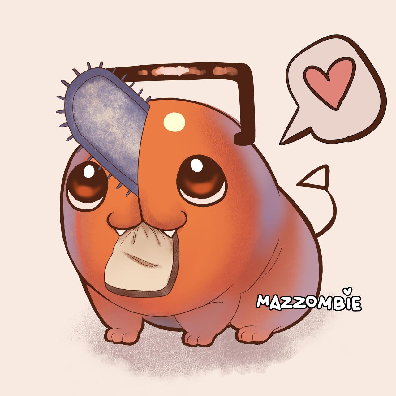Pochita by Mazzombie on DeviantArt Pochita by Mazzombie on DeviantArt