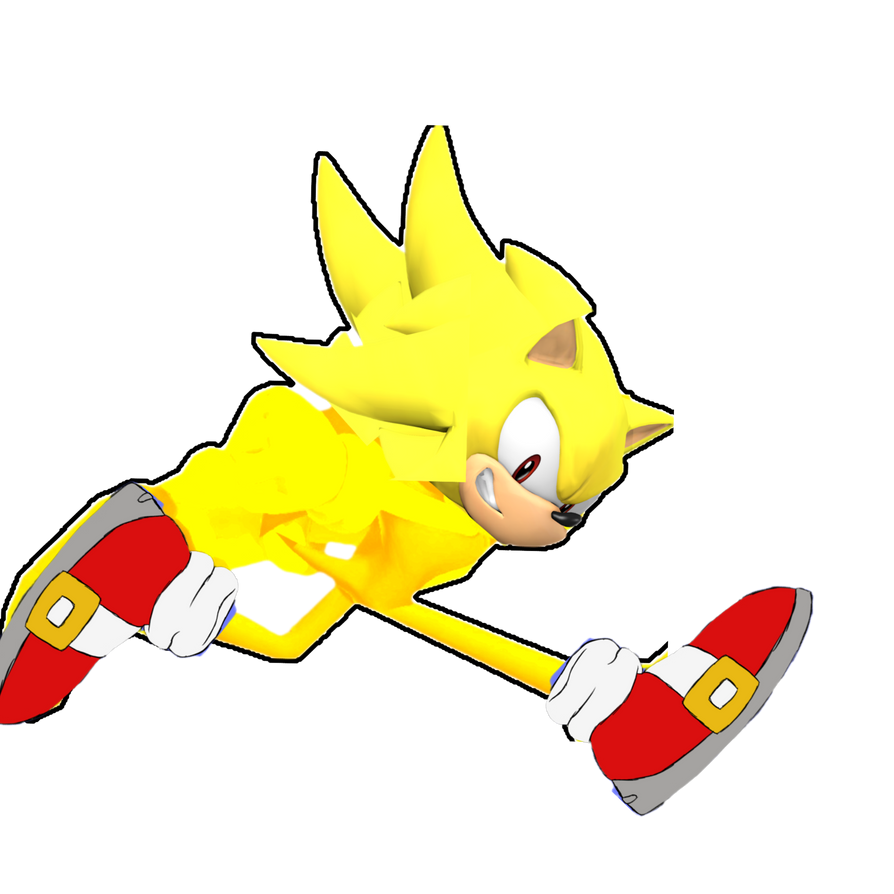 Super Sonic running render by shadowXcode on DeviantArt Super Sonic running render by shadowXcode on DeviantArt