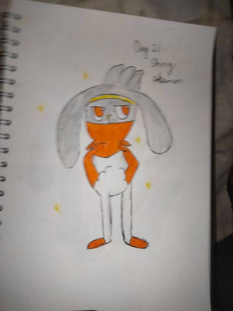 Inktober 2022 Day 21 Shiny Pokemon Raboot By Rameball On Deviantart
