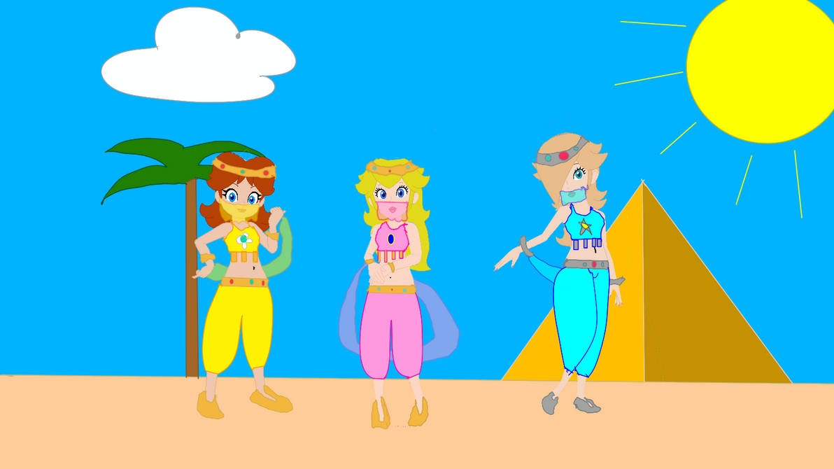 Belly Dancing Mario Princesses By Joshbandicoot On Deviantart