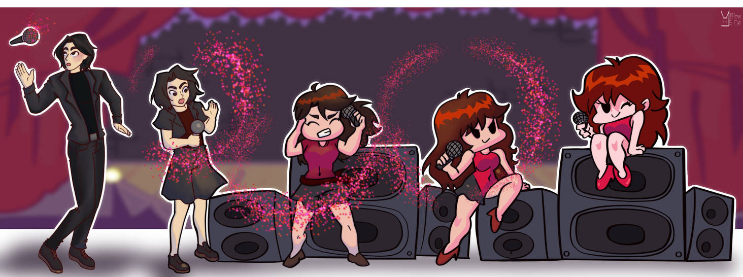 Fnf Girlfriend By Yellowcatart98 On Deviantart