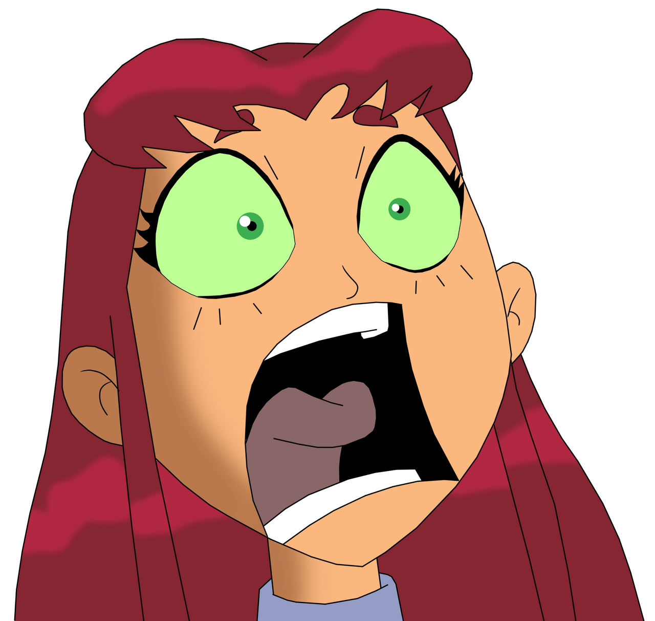 Starfire Screaming By Captainedwardteague On Deviantart