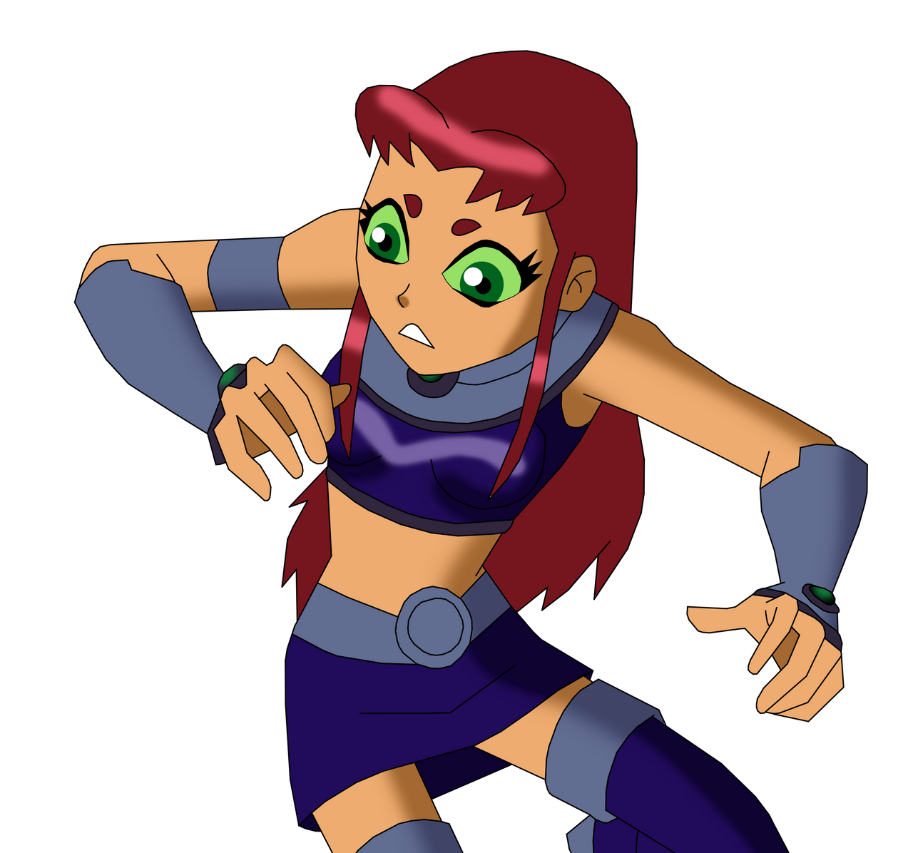 Starfire Dodging By Captainedwardteague On Deviantart