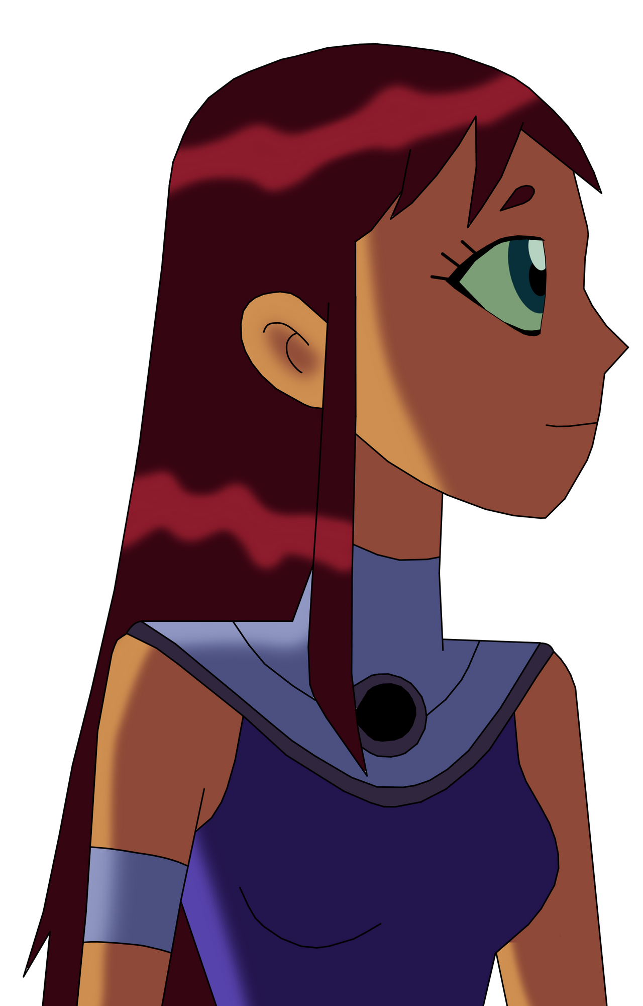 Starfire Adorable And Soaked Side Glance By Captainedwardteague On