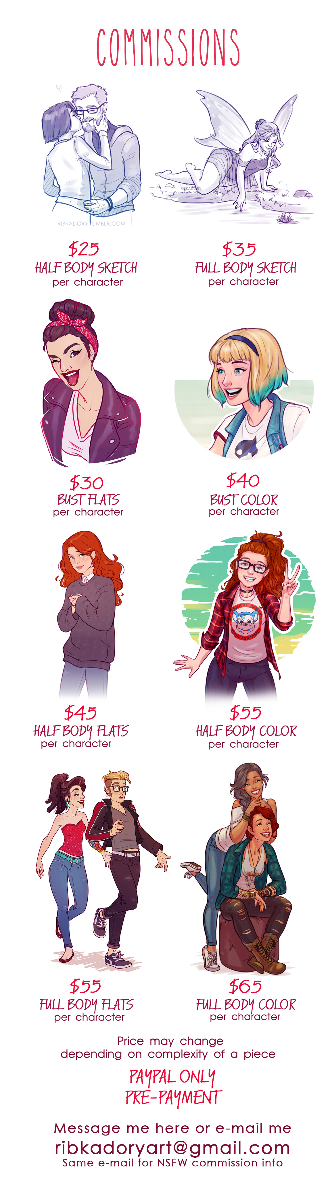 Commissions 2019 - OPEN by ribkaDory on DeviantArt Commissions 2019 - OPEN by ribkaDory on DeviantArt