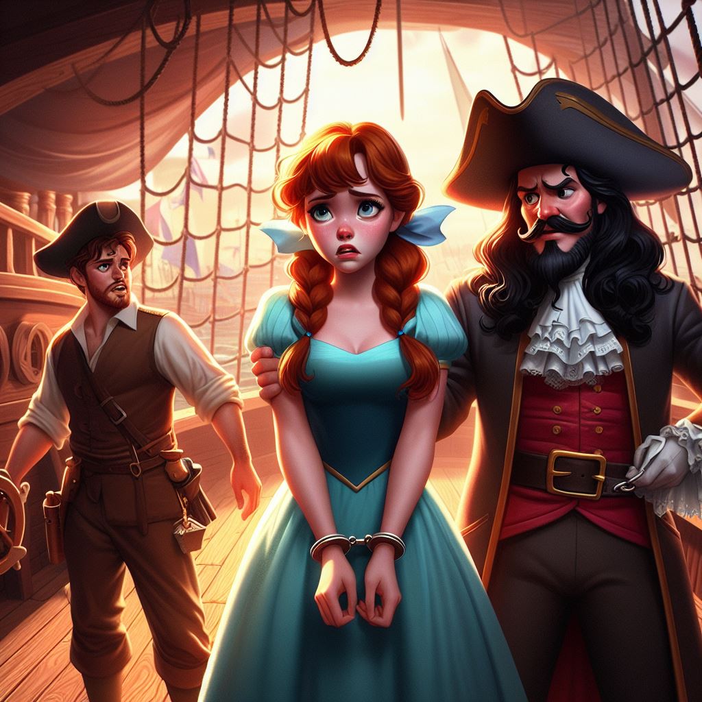 Wendy Darling Captured By Captain Hook By DarkfoxAI On DeviantArt wendy-darling-captured-by-captain-hook-by-darkfoxai-on-deviantart