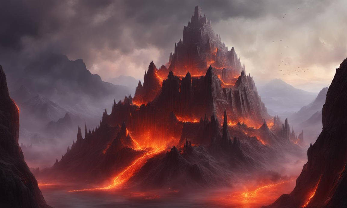 Fantasy Volcanic Fortress by EverwoodElf on DeviantArt Fantasy Volcanic Fortress by EverwoodElf on DeviantArt