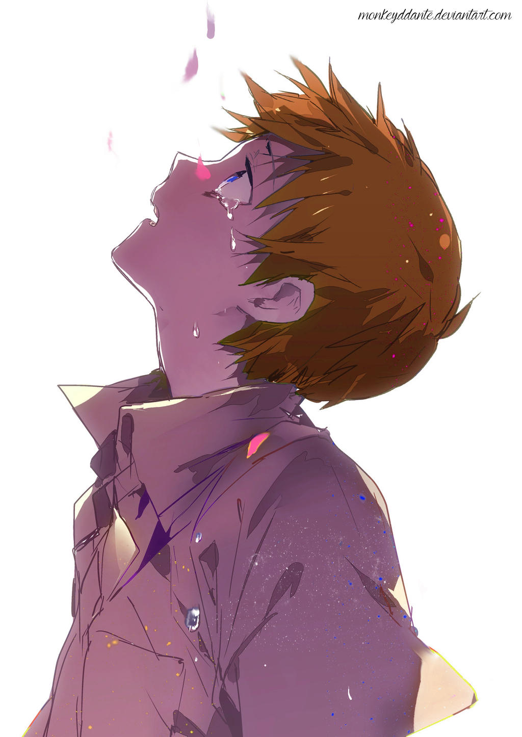 Random Anime Boy - Sad by MonkeyDDante on DeviantArt Random Anime Boy - Sad by MonkeyDDante on DeviantArt