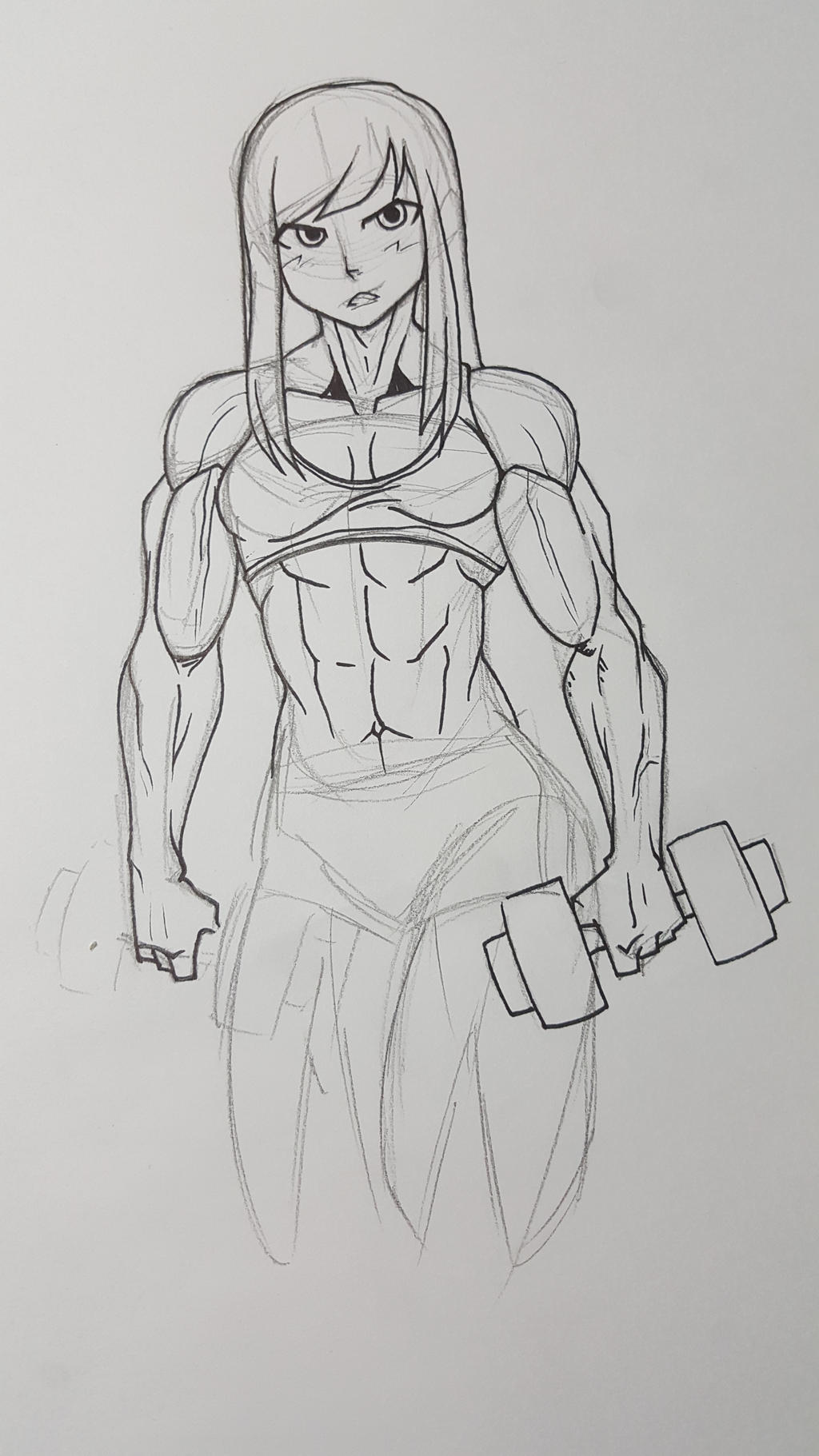 Lean Muscle Girl By Forsa Kun On Deviantart
