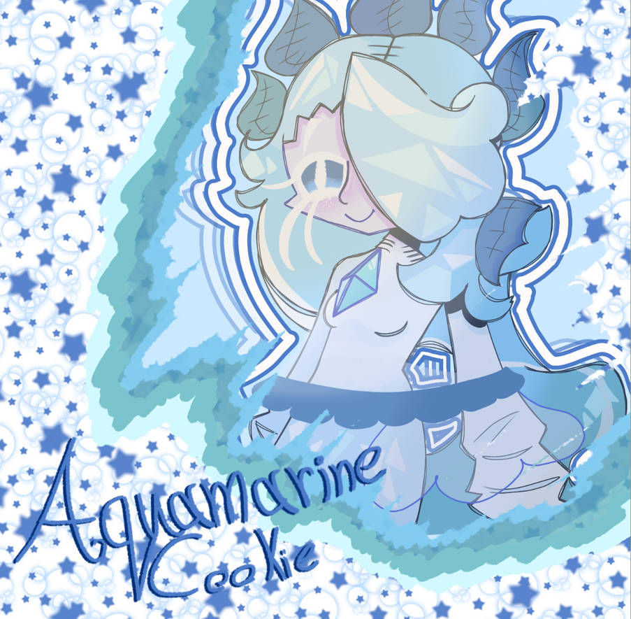 Aquamarine Cookie Art By Xoxkrystalxox On Deviantart