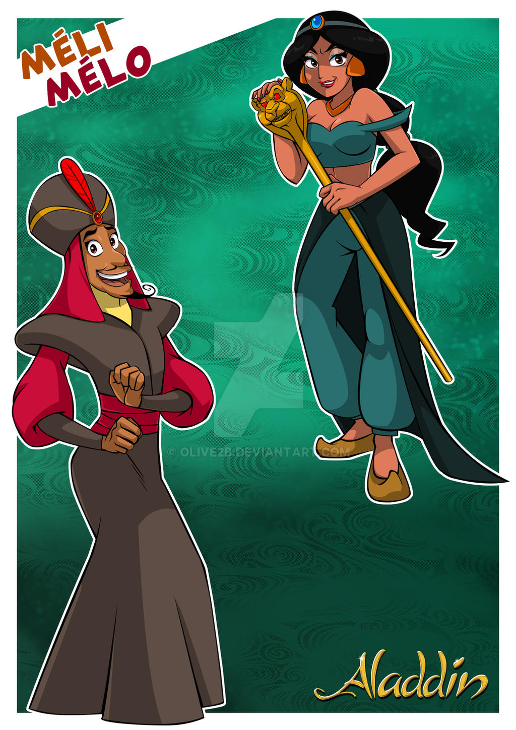 Meli Melo Jasmine X Jafar By Olive2b On Deviantart