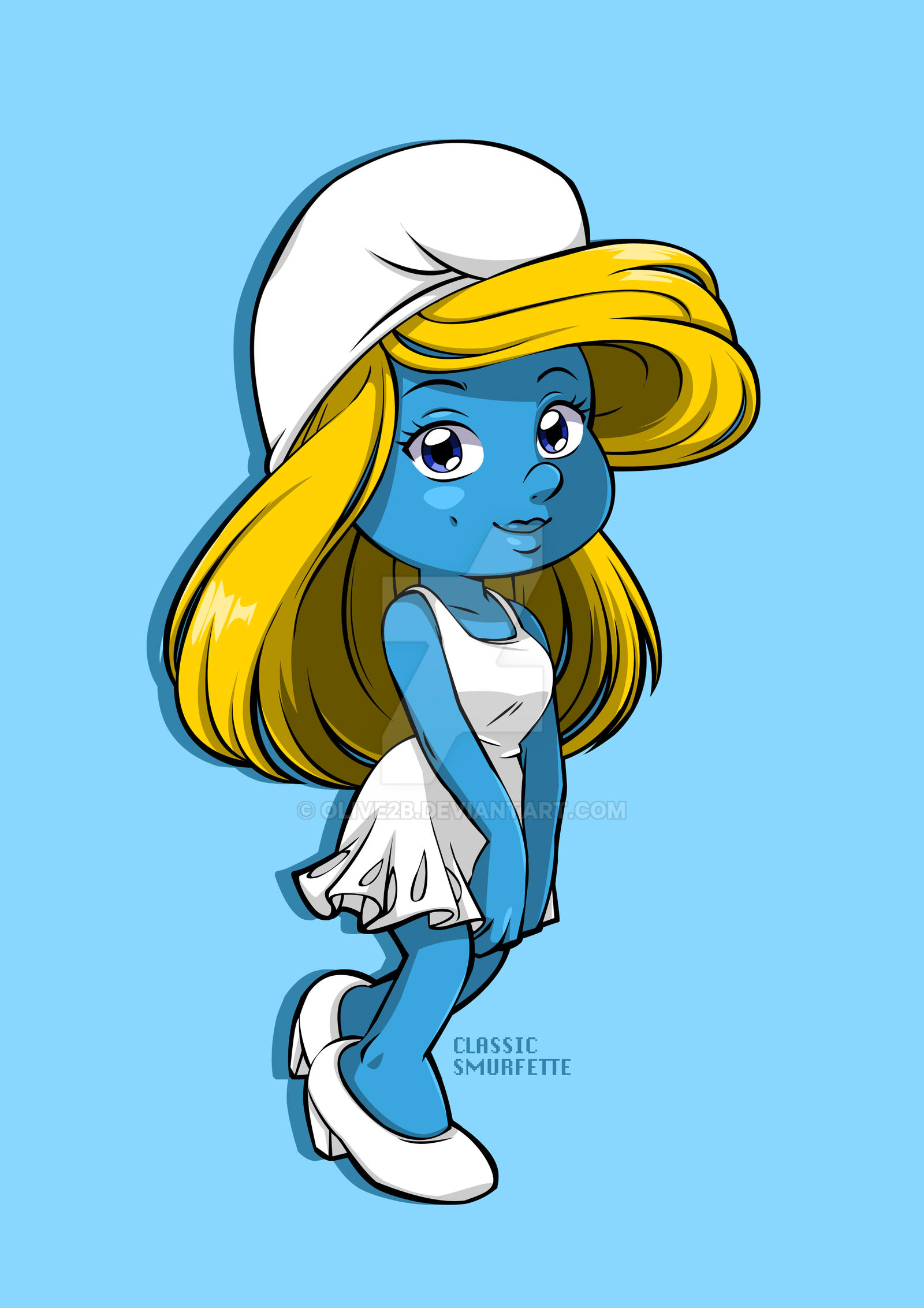 Classic Smurfette By Olive2b On Deviantart