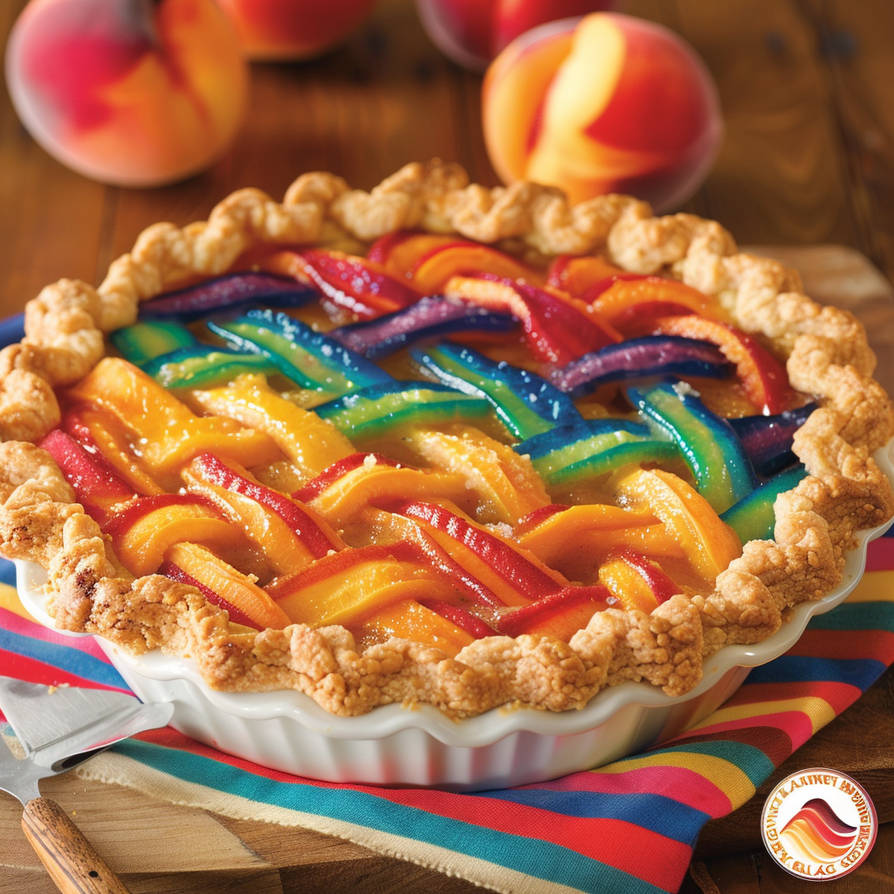 Rainbow Peach Cobbler By Rachenaart On Deviantart