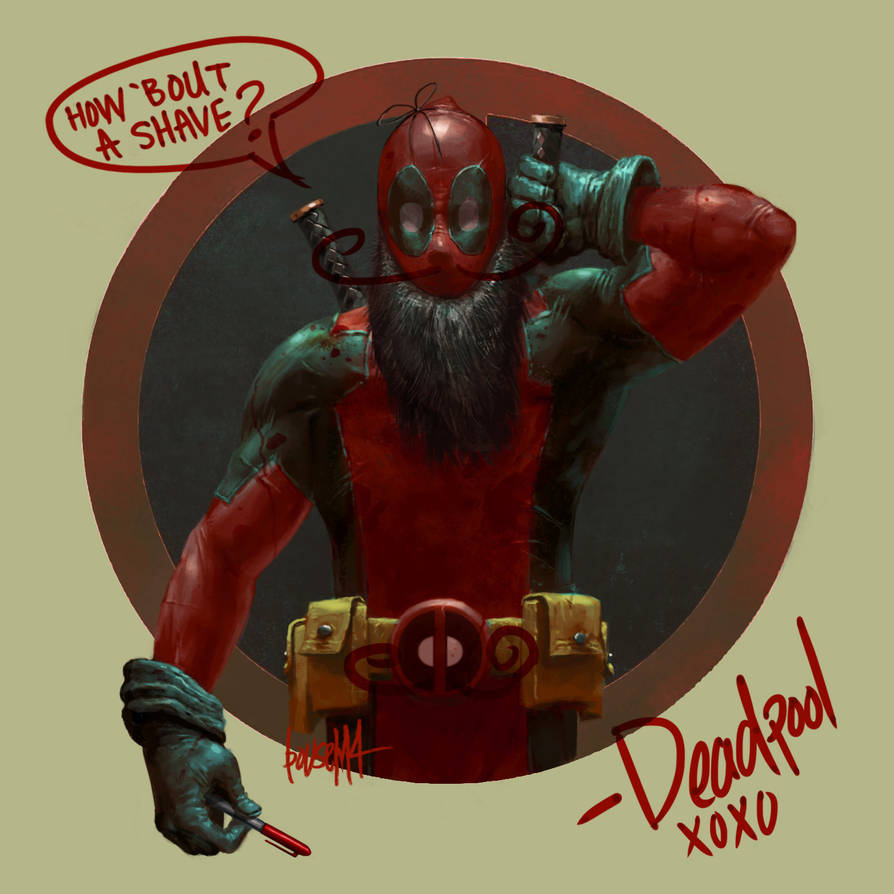 Super Movember: Deadpool by JamesBousema on DeviantArt Super Movember: Deadpool by JamesBousema on DeviantArt