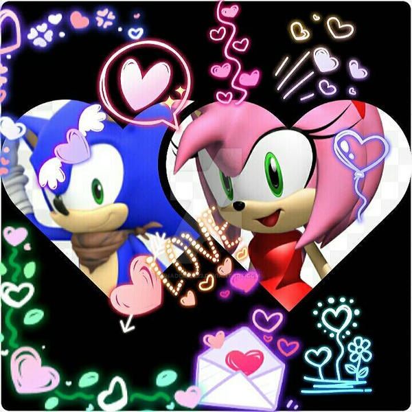 Sonic And Amy Love 2 By Lunademiel23 On Deviantart