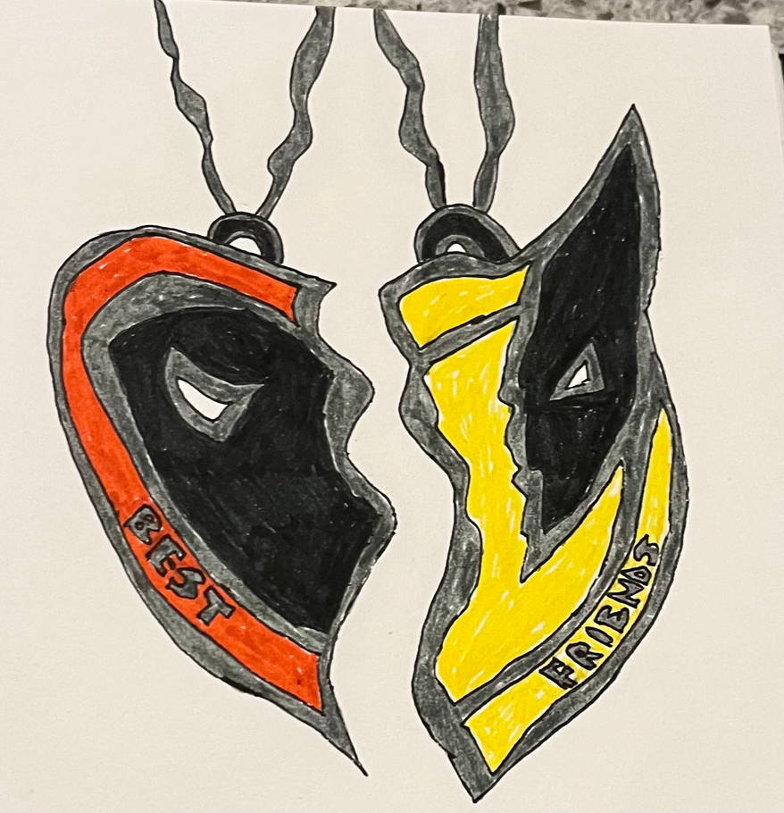 The Deadpool Wolverine Friendship Necklace By Sundevilemily42 On Deviantart