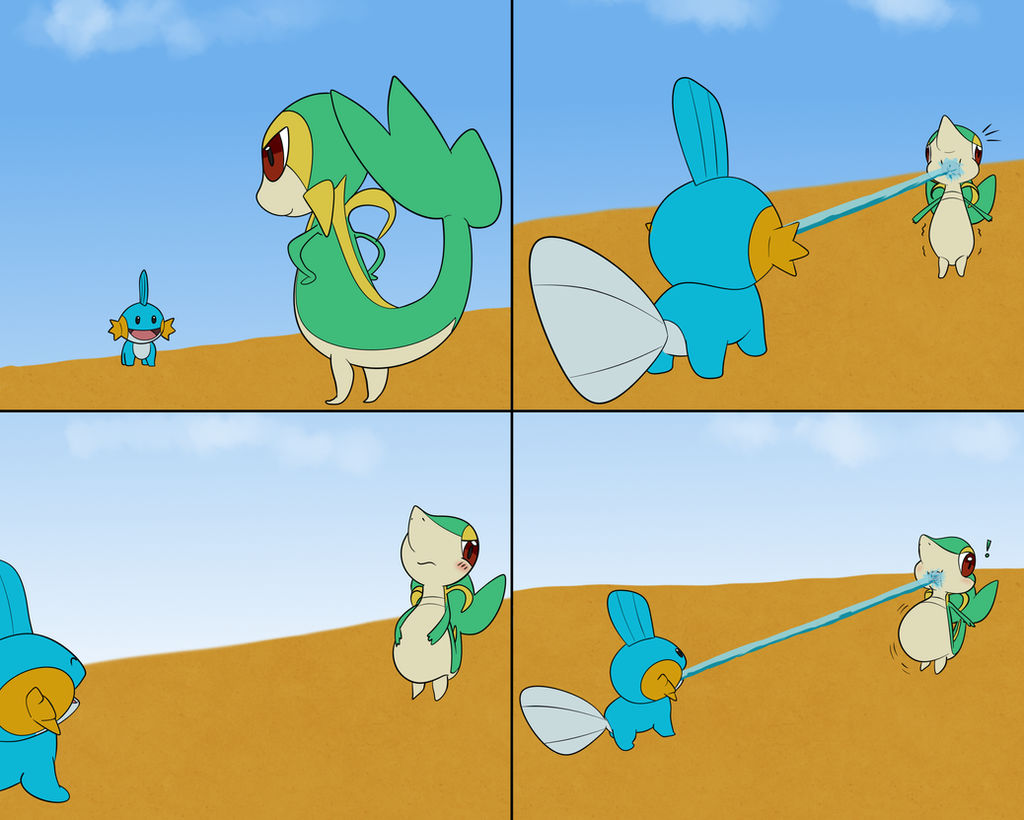 Mudkip and Snivy battle 1 by Alvro on DeviantArt Mudkip and Snivy battle 1 by Alvro on DeviantArt