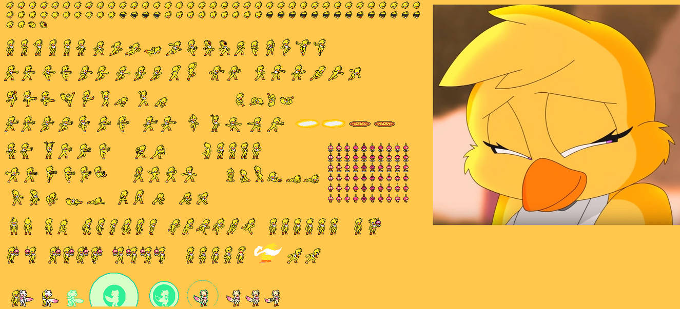 Fnaf Chica Lswr Sprite Sheet By Ssjstorm18 On Deviantart