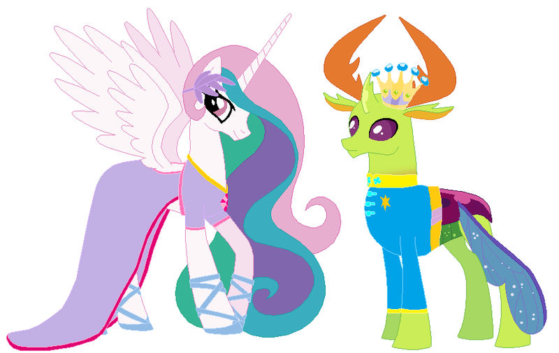 Thorax And Princess Celestias Wedding By Unicornsmile On Deviantart