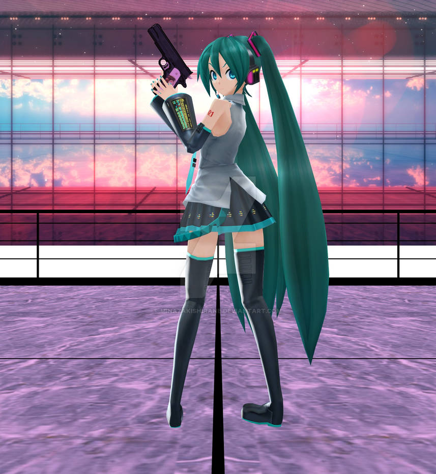 Hatsune Miku Gun By Minazakishirane By Minazakishirane On Deviantart