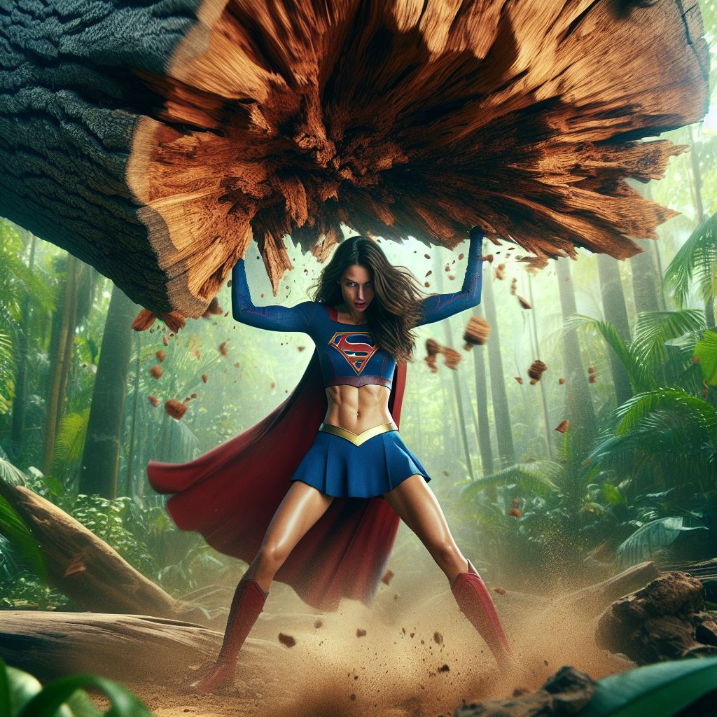 Supergirl Playing In The Forest By Shoffey13 On Deviantart