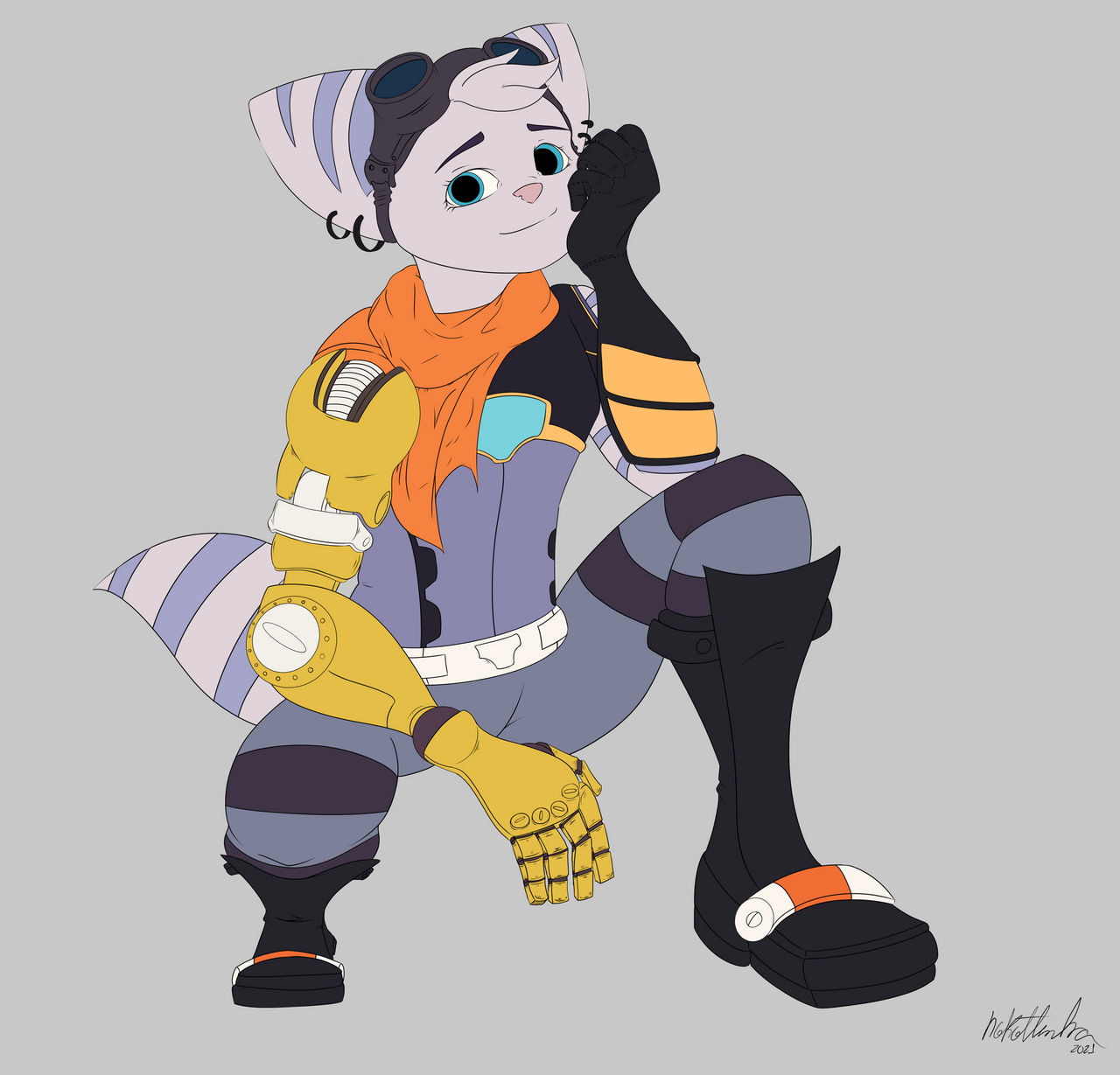 Rivet Fanart From Ratchet And Clank By Nokotta On Deviantart