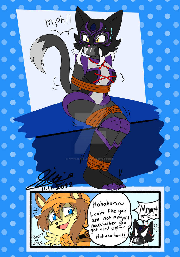 Artonyx Cat In Tied Up By Sitinuramjah On Deviantart