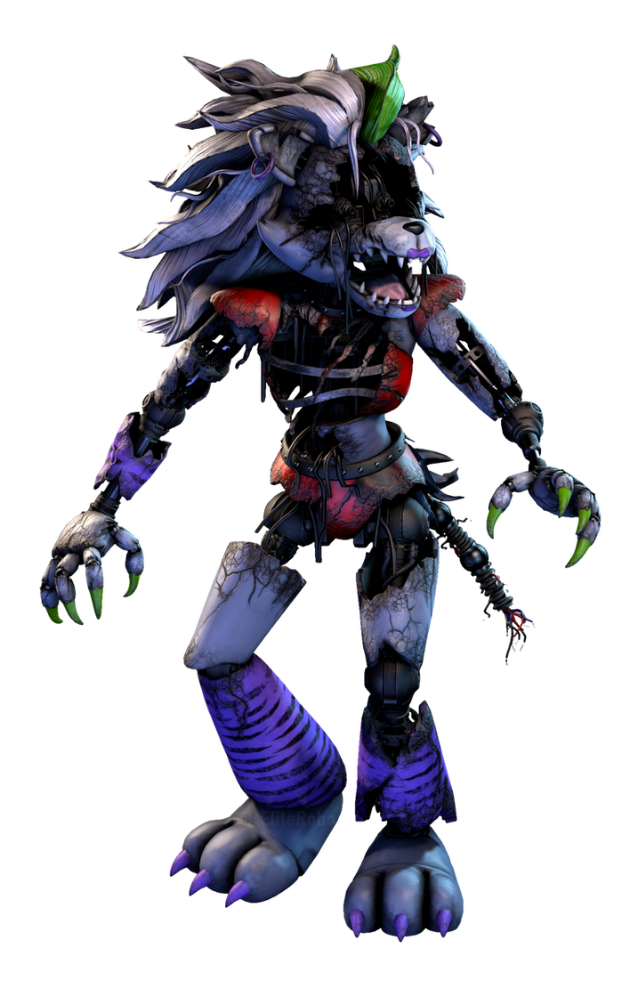 Fnaf Sfm Shattered Roxanne Wolf Render By Eliterobo On Deviantart