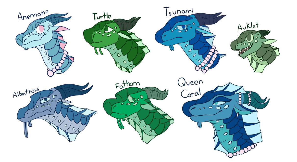 Seawing Royal Family Interpretations by Oddityowl on DeviantArt Seawing Royal Family Interpretations by Oddityowl on DeviantArt