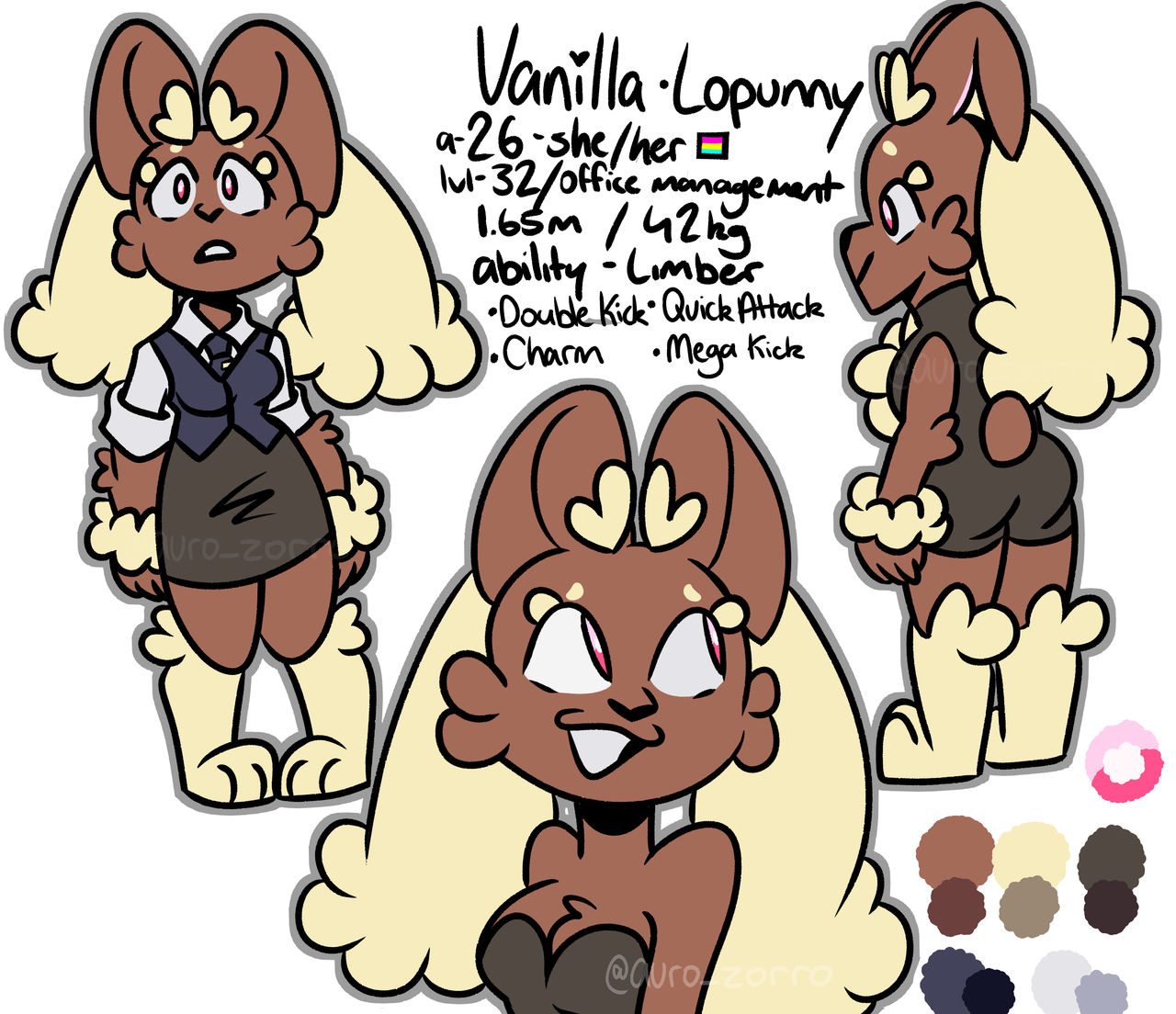 Vanilla The Lopunny Ref By Aurozorrox On Deviantart