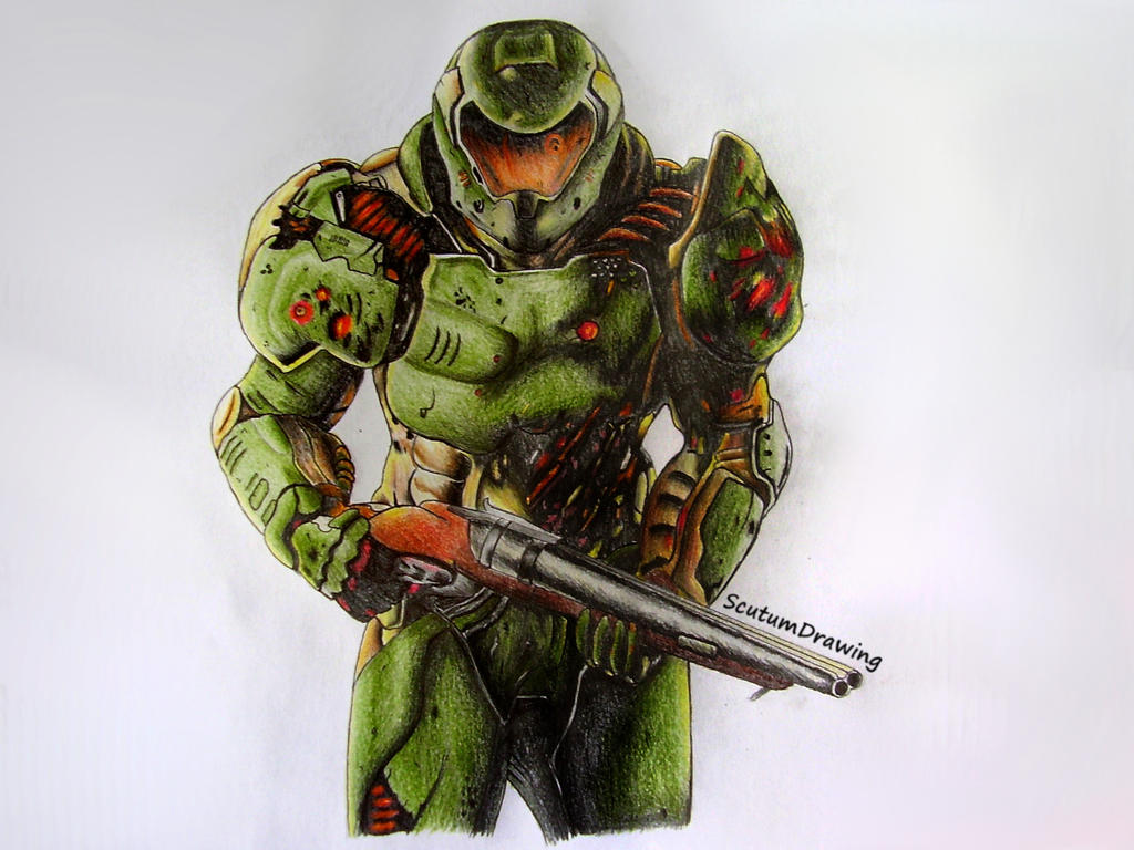 Doom Marine Doomguy By Scutum20 On Deviantart