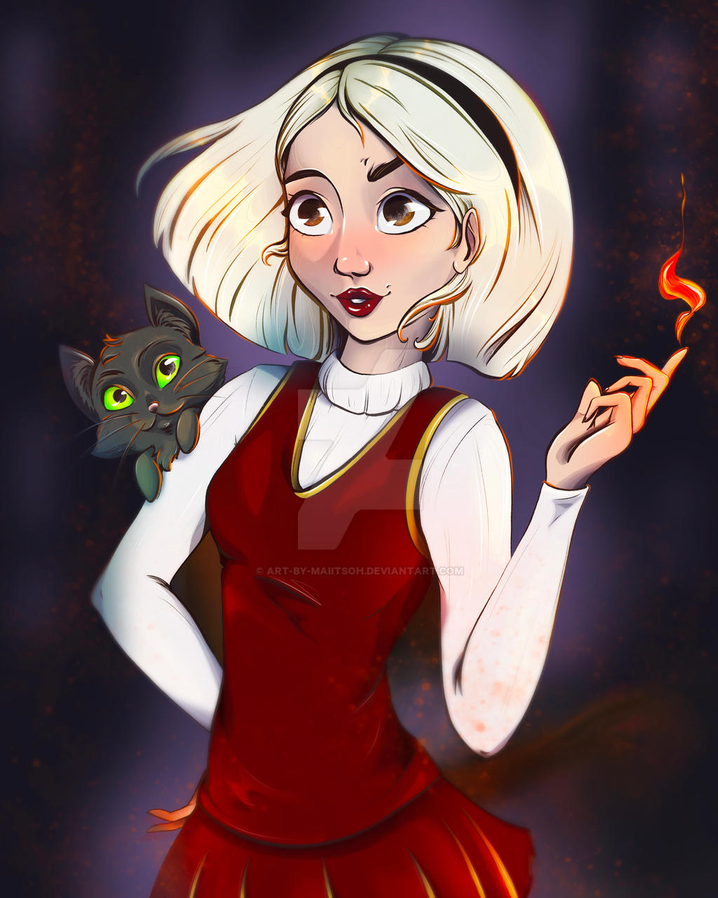 Chilling Sabrina Fan Art By Art By Maiitsoh On Deviantart