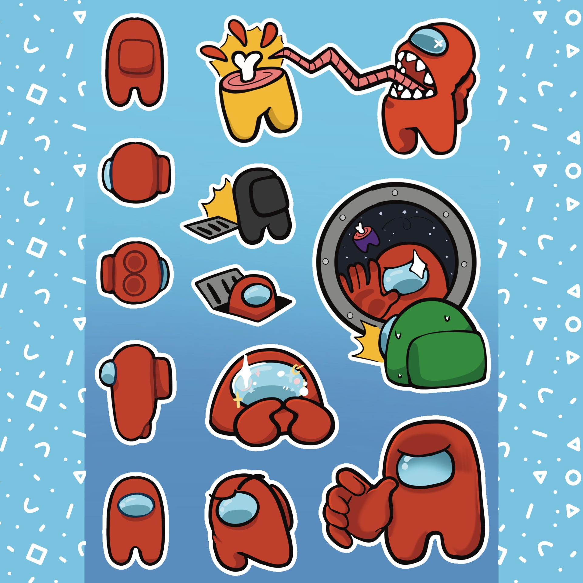 Suspicious Guy Sticker Sheet By Zerozerosenpai On Deviantart
