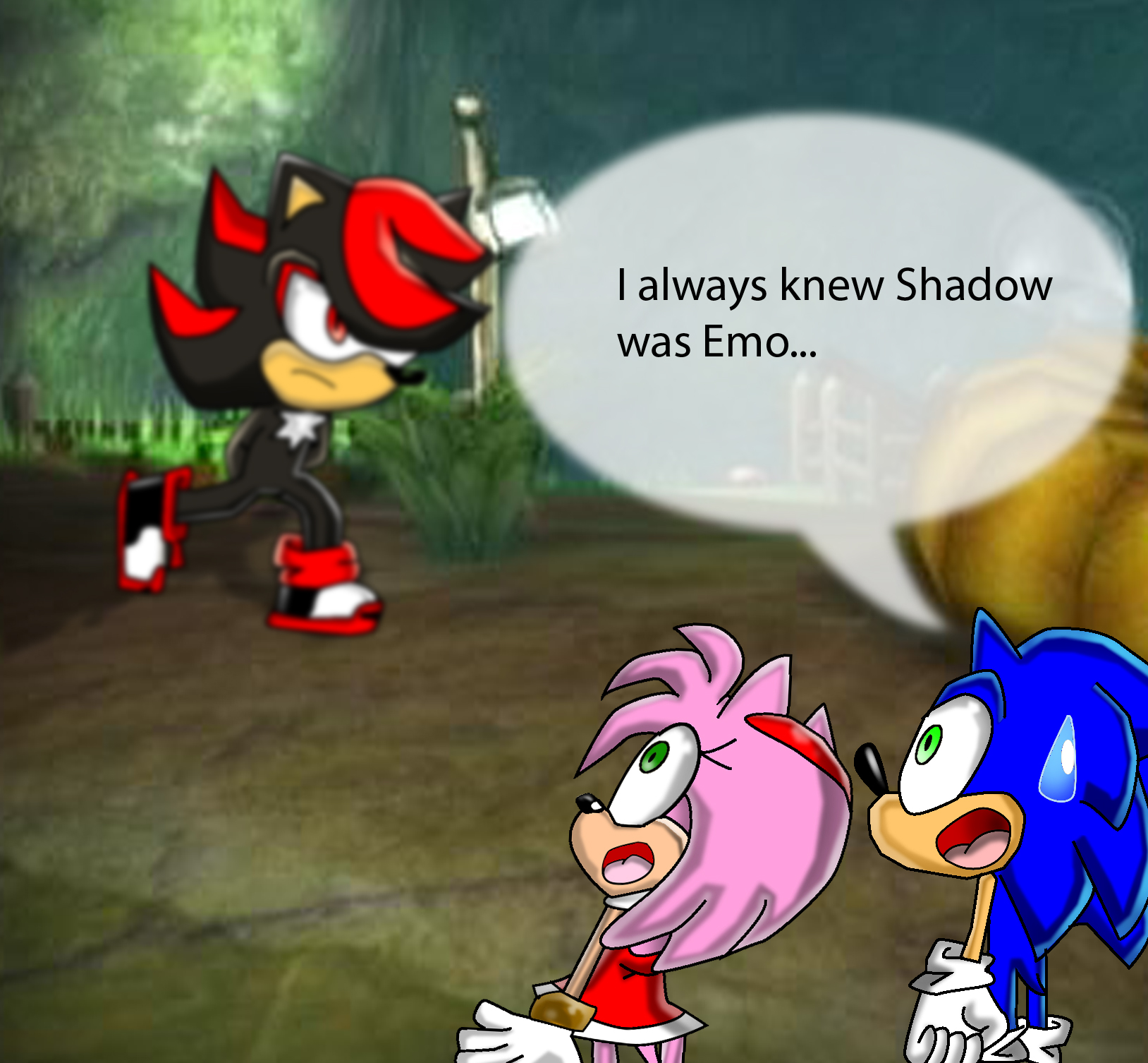 Shadow The Emo 2 By Spongicx On Deviantart