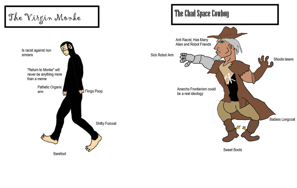 Virgin Monke Chad Space Cowboy by syppy1 on DeviantArt Virgin Monke Chad Space Cowboy by syppy1 on DeviantArt