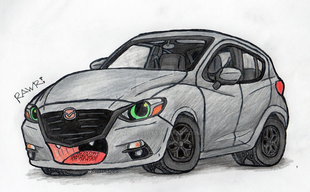 Paypal Commission Chibi Mazda 3mazda 2 By Mazdatiger On Deviantart