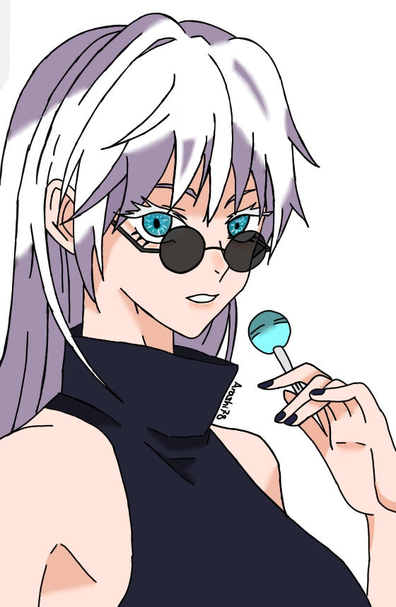 Gojo Satoru Female By Arashi78 On Deviantart