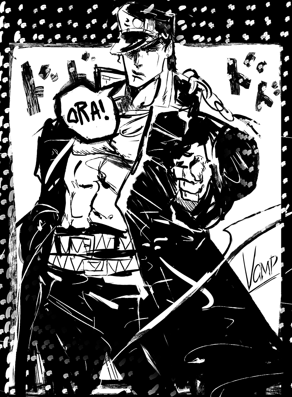 Jotaro Sketch By Domesticvamp On Deviantart