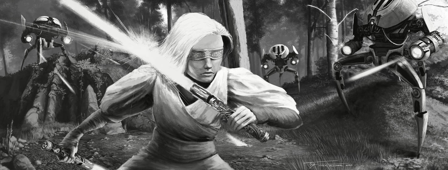 Droid Tension (Commission) (Grayscale Version) by Ember-Newcomer on ... Droid Tension (Commission) (Grayscale Version) by Ember-Newcomer on ...